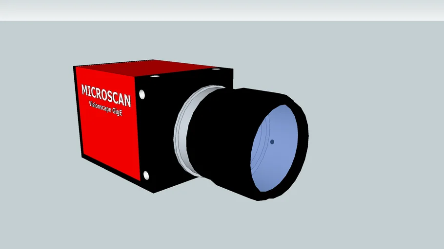 Microscan GigE camera | 3D Warehouse