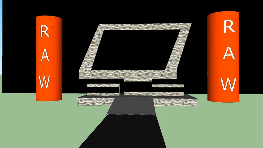 WWE RAW Custom Old Stage | 3D Warehouse