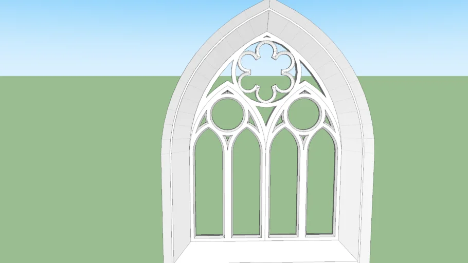 Cathedral side window simplified | 3D Warehouse