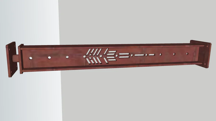 Prairie 36' End Post - Surface Mount | 3D Warehouse