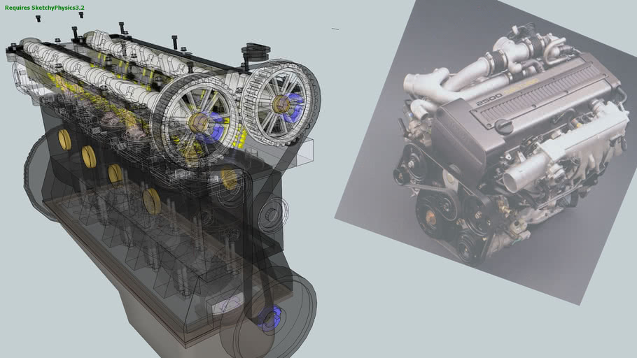 Build Your Own 1JZ Twin Turbo 6cyl Toyota Engine 3of3 | 3D Warehouse