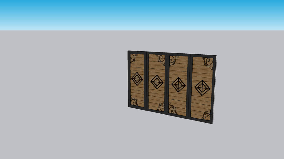 PORTON CLASICO 4 HOJAS | 3D Warehouse