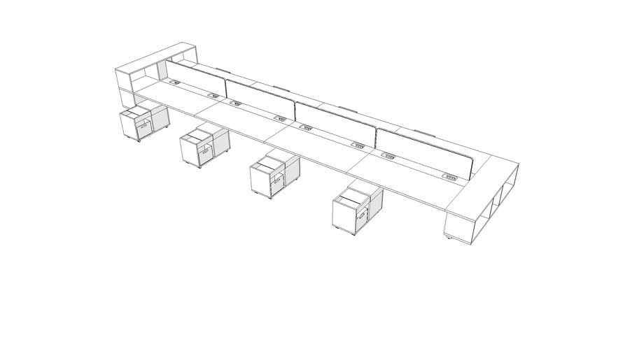 Watson Tonic 4 Segment Bench | 3D Warehouse