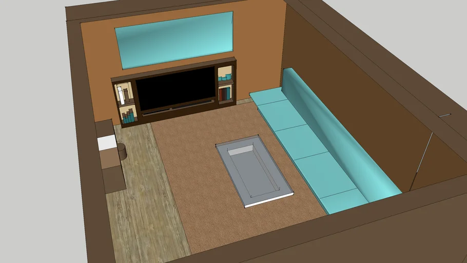 Simple Living Room | 3D Warehouse