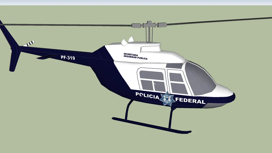 HELICOPTERO DE LA POLICIA FEDERAL PREVENTIVA PFP | 3D Warehouse