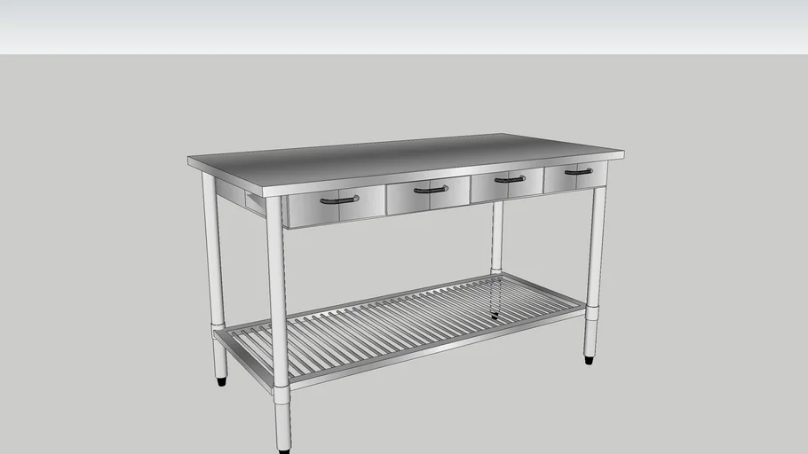 rak kerja | 3D Warehouse