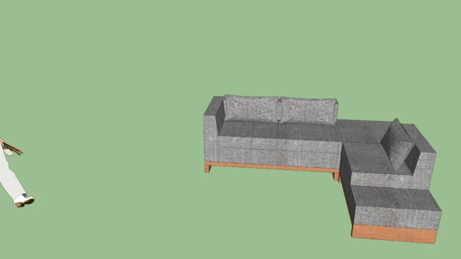 Sofá em L | 3D Warehouse