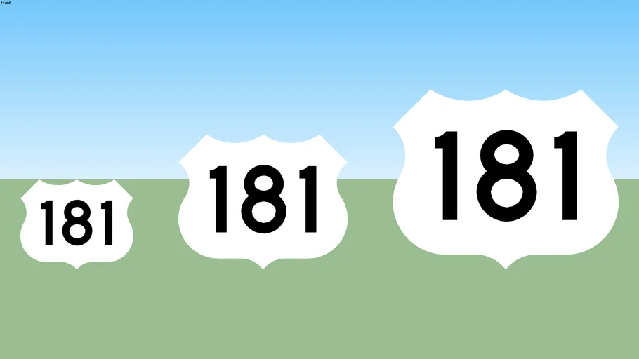 U.S. 181 Sign | 3D Warehouse