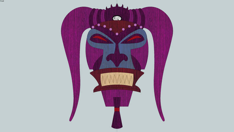Voodoo Mask Intarsia | 3D Warehouse