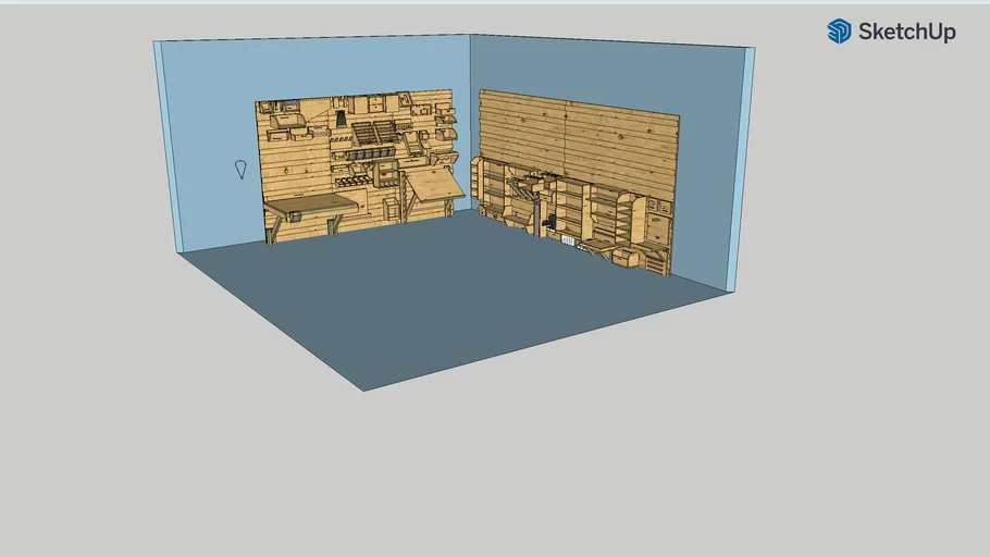 Ultimate French Cleat Tool Wall | 3D Warehouse