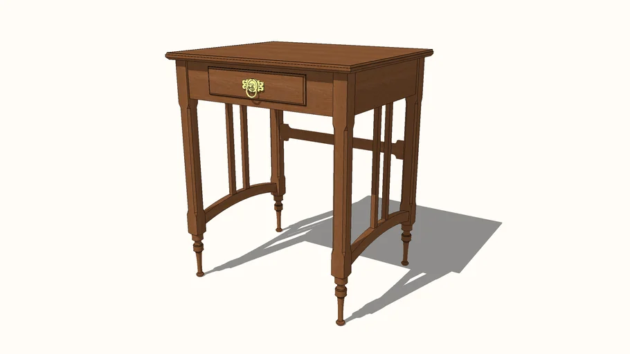 Spanish Country Pine Side Table | 3D Warehouse