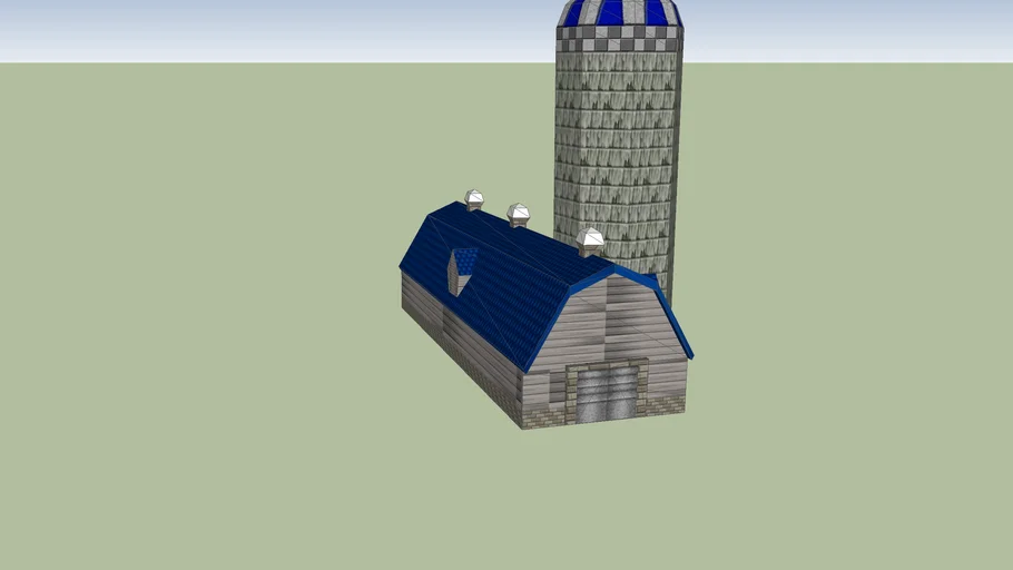 Moo Moo Meadows: Blue Farm House | 3D Warehouse