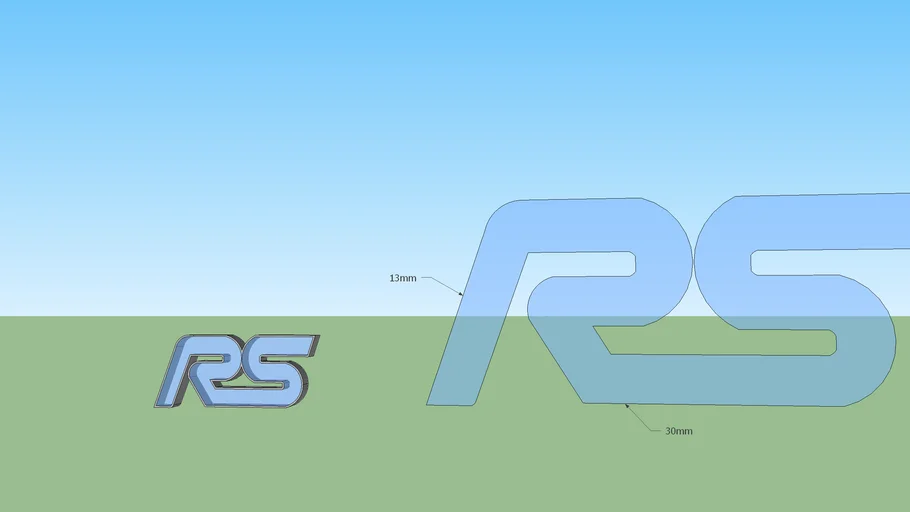 ford rs logo | 3D Warehouse