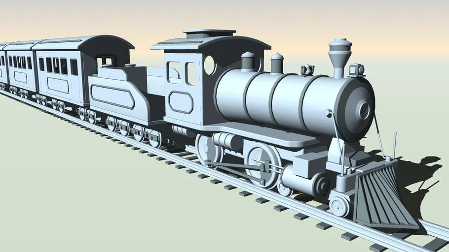 Wood toy train | 3D Warehouse