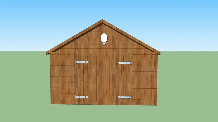 Large wooden shed | 3D Warehouse