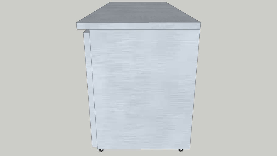 Blizzard 3 Door counter fridge HBC3NU 900H | 3D Warehouse