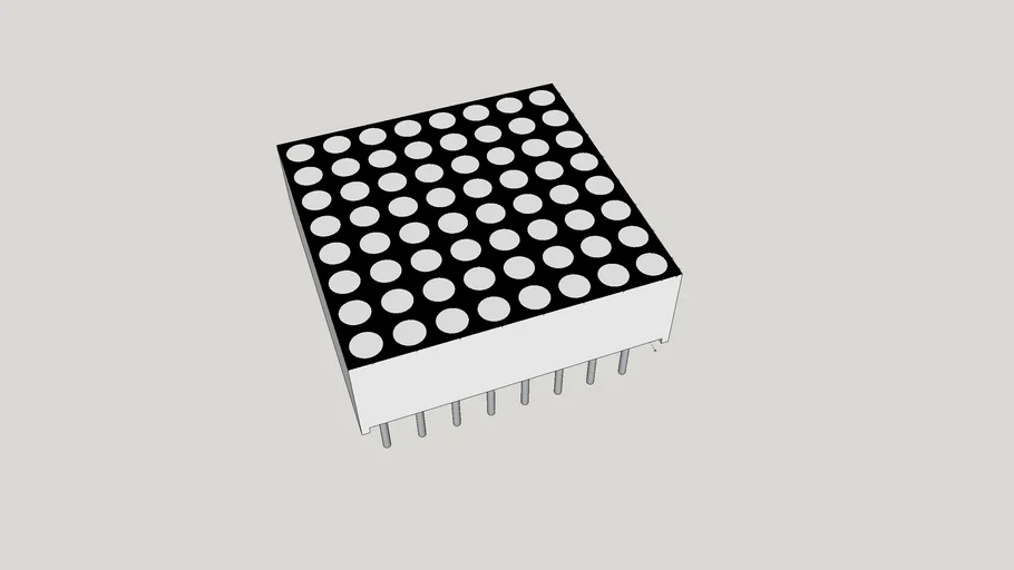 matriz de led 20.2x20.2 led 2mm | 3D Warehouse