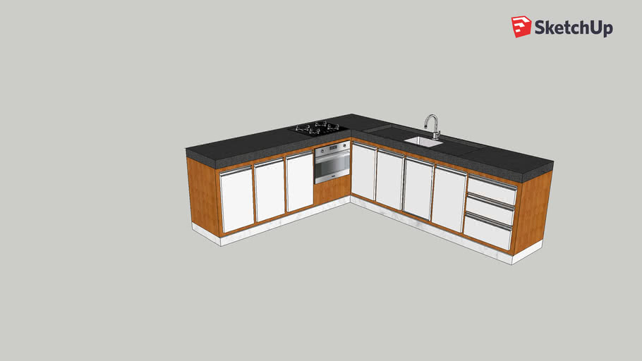 Balcão de Cozinha em L | 3D Warehouse