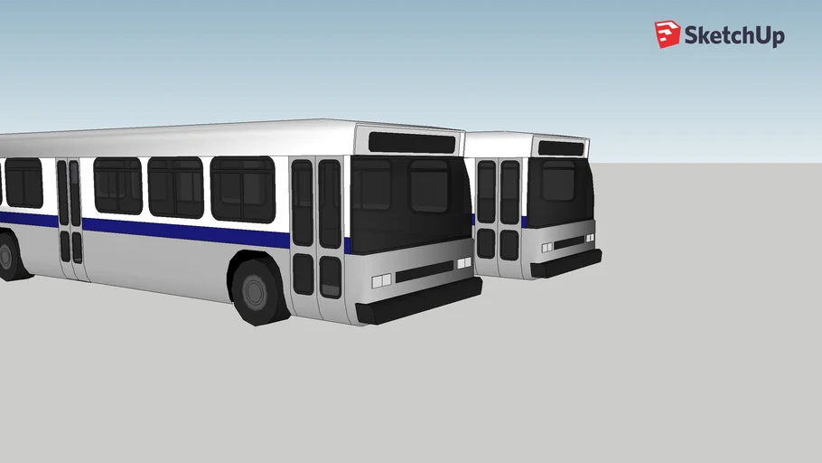 Regular and articulated city bus | 3D Warehouse