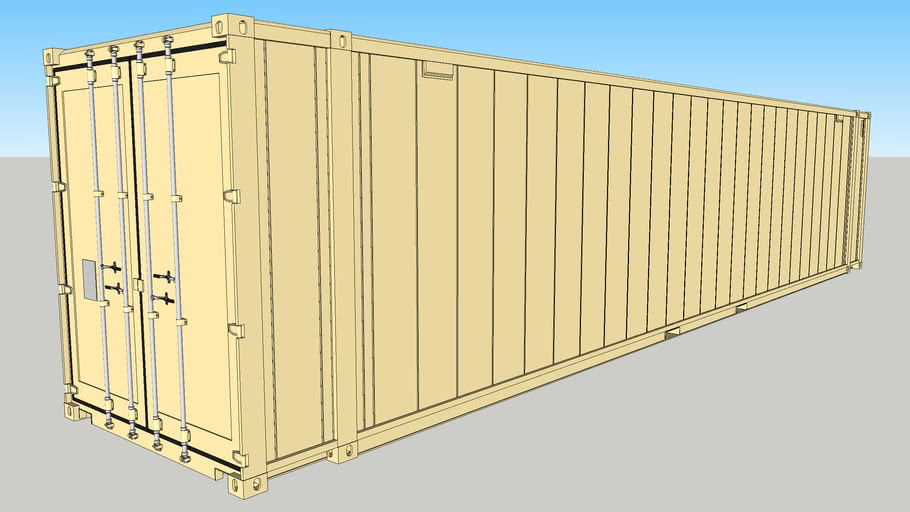 Reefer ver.A - 45ft High Cube Container | 3D Warehouse