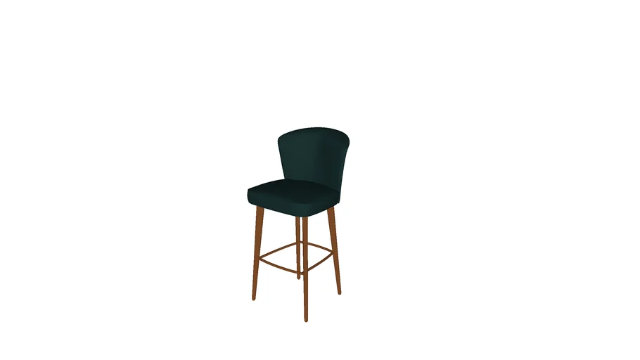 Wood Bar Stool | 3D Warehouse