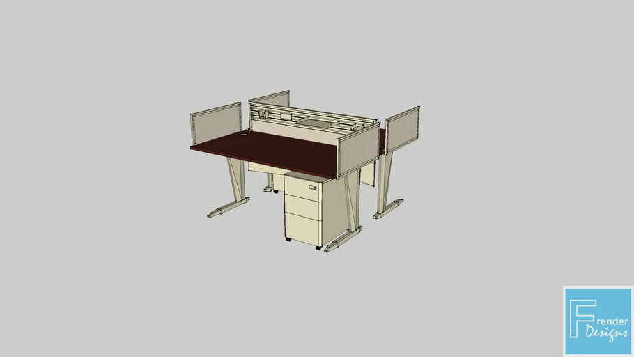 BENCHING WORKSTATIONS_02a | 3D Warehouse