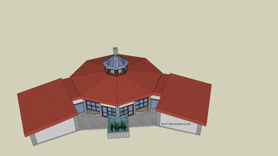 Octogon Strawbale House | 3D Warehouse