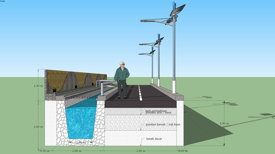 DED Drainase dan Jalan | 3D Warehouse