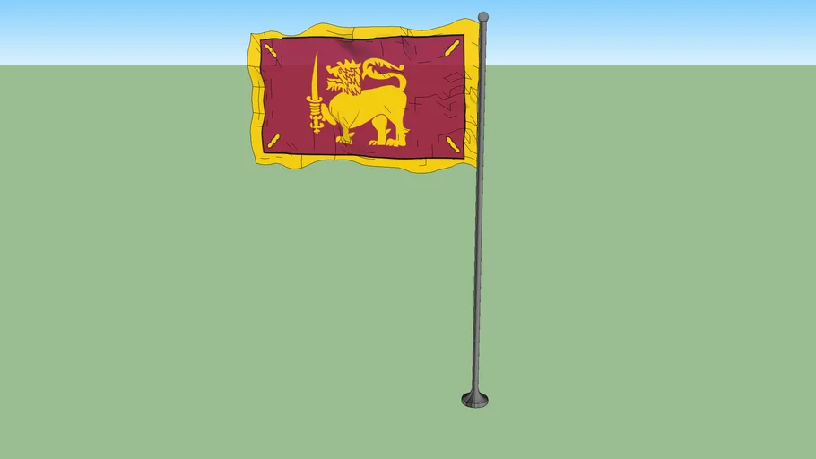 Flag of Ceylon (1948-1951) | 3D Warehouse