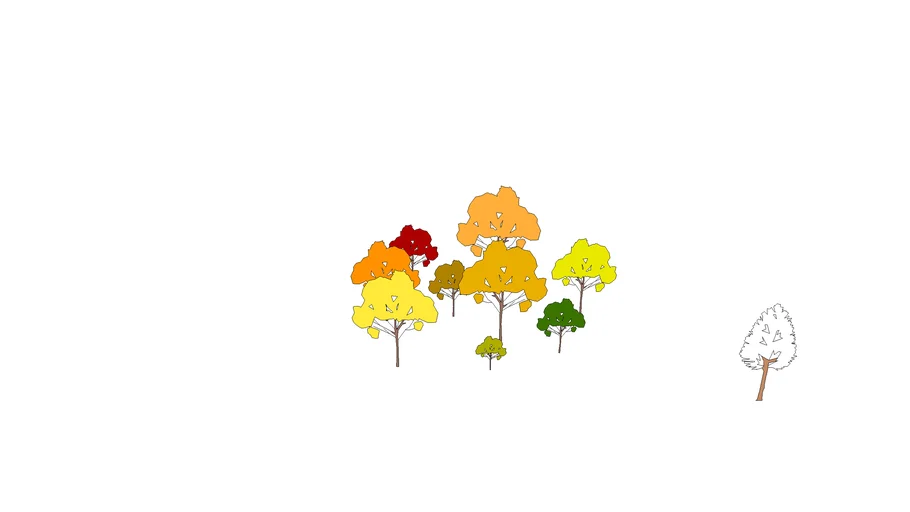 Component Variety Example - Scale, Color, Flip | 3D Warehouse