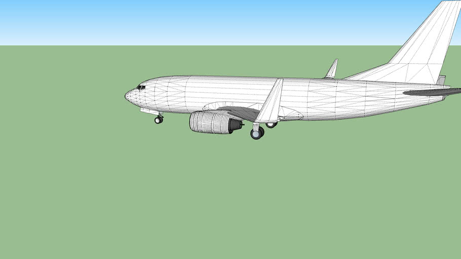 Boeing 737-700 template (1.8 MB skp, 1.5 MB dae) | 3D Warehouse