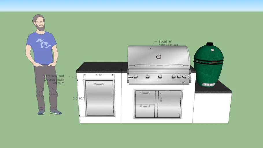 BLAZE GRILL & BIG GREEN EGG | 3D Warehouse