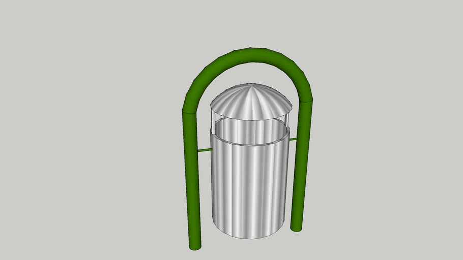 METAL TRASH BİN | 3D Warehouse