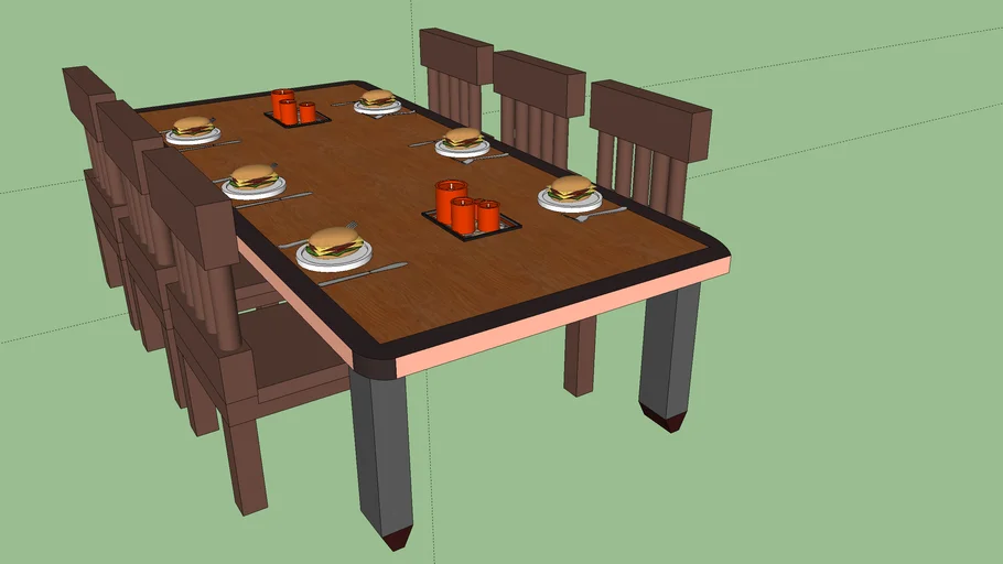 Fancy Dinner Table | 3D Warehouse