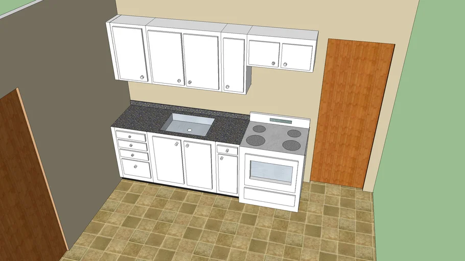 simple kitchen | 3D Warehouse