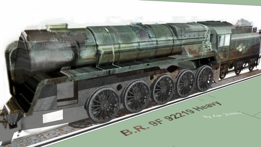 '- Locomotives - by Mylyn '9F 92219'... Heavy... 1st Stage of 3 ...