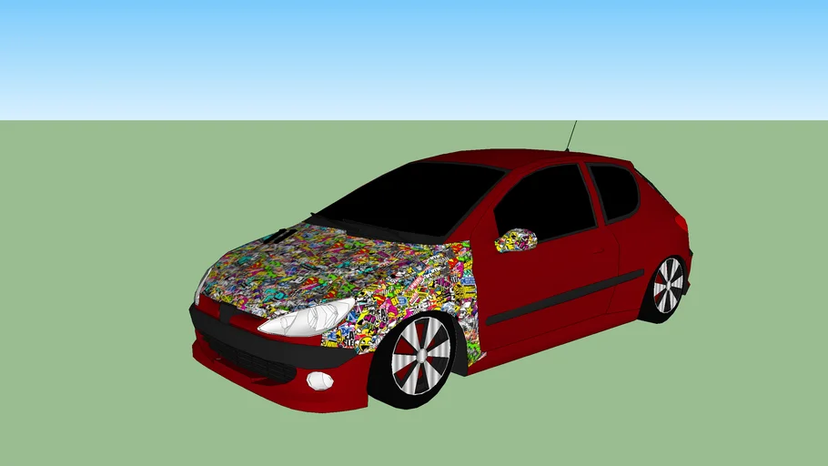 peugeot com sticker bombs | 3D Warehouse