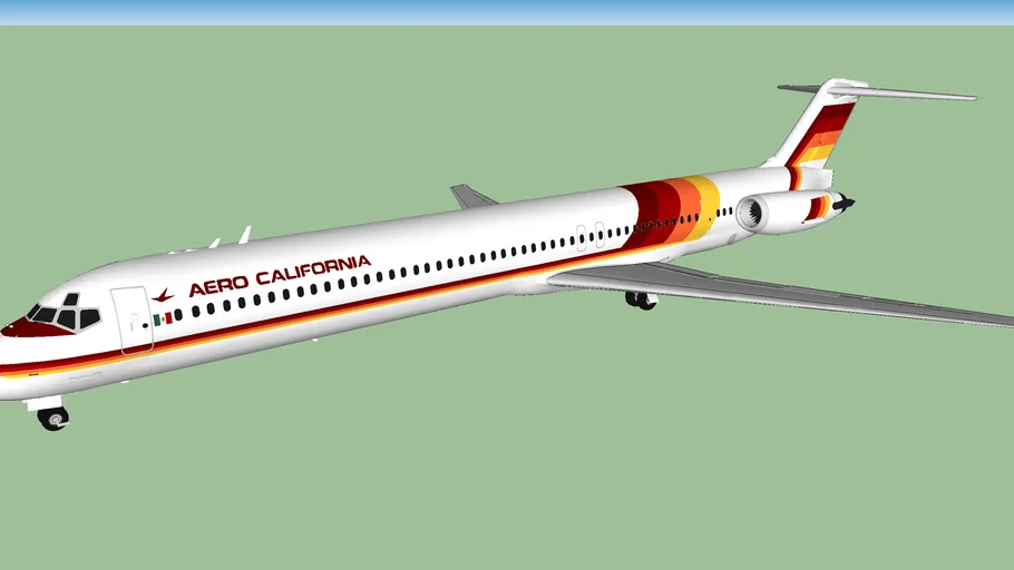 Mc Donell Douglas MD-80 Aerocalifornia | 3D Warehouse