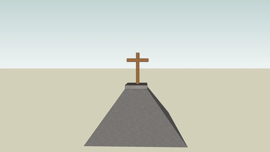 Cross on a hill | 3D Warehouse