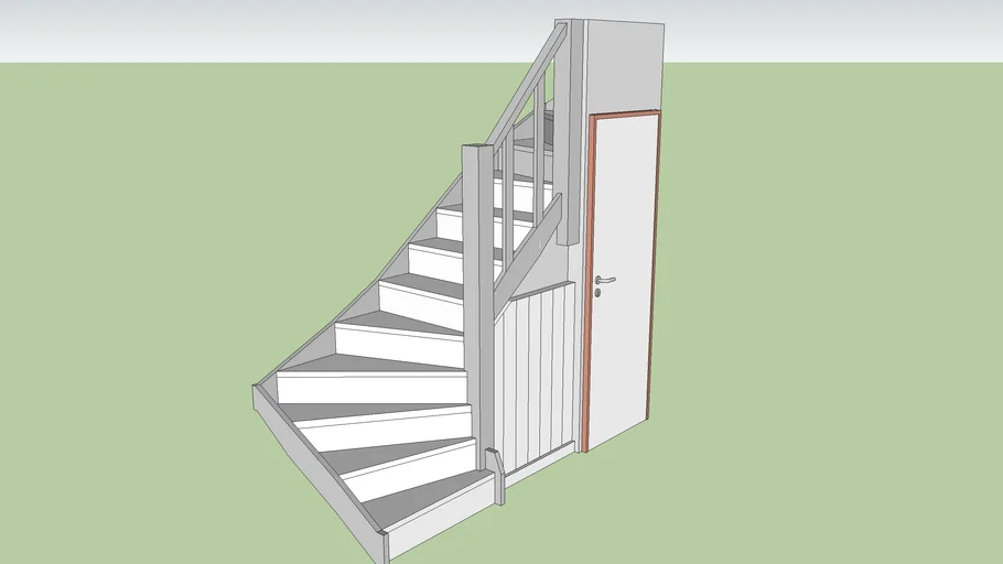 staircase with storage | 3D Warehouse