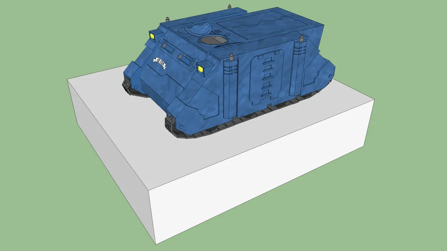 warhammer 40k space marine rhino textured | 3D Warehouse