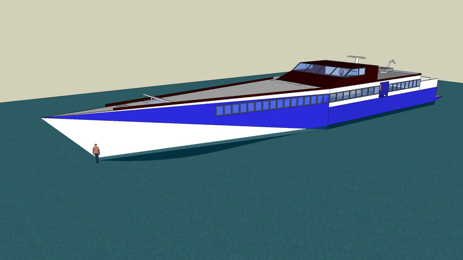 50m Monohull ferry | 3D Warehouse