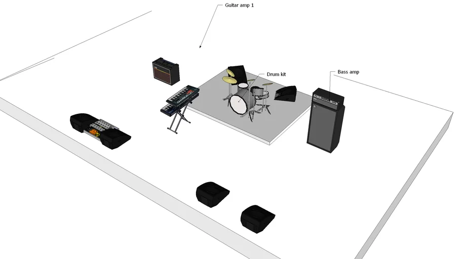 stage plan | 3D Warehouse
