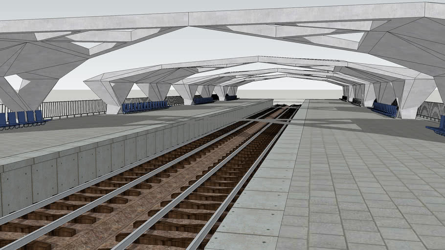 Stacja kolejowa / Railway station | 3D Warehouse