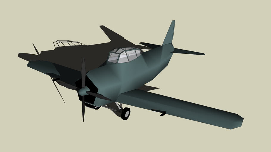 Low-Poly Airplane 2 | 3D Warehouse