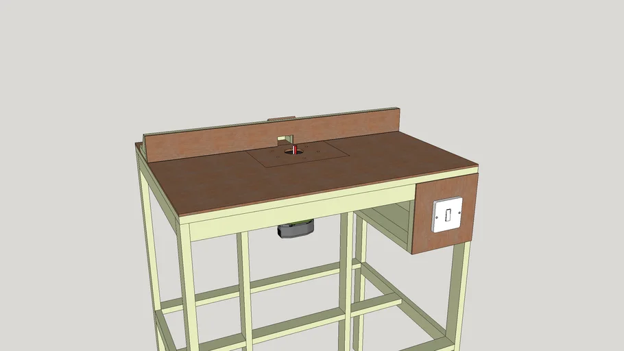 homemade router table | 3D Warehouse