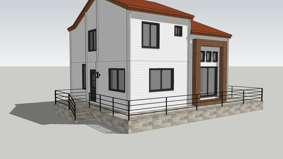 Timber Block House | 3D Warehouse