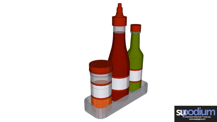 Podium Browser Restaurant condiments | 3D Warehouse