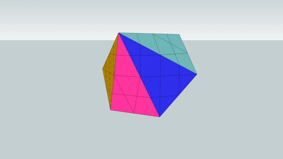 Rubik's cube 4x4x4 hexagonal dipyramid | 3D Warehouse