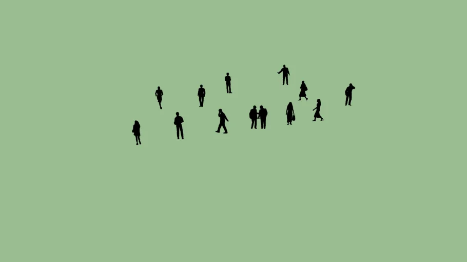2d People Silhouettes | 3D Warehouse
